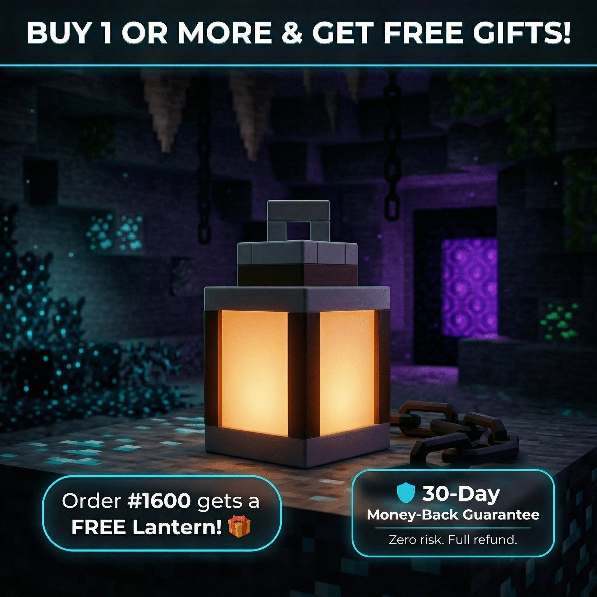 Minepix™ Lantern - Bring Minecraft To Your Room